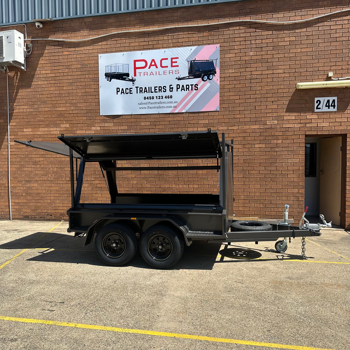 8x5 Tradesman Top With Full Back Door — Pace Trailers Pty Ltd