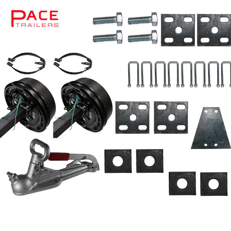 Diy Tandem Axle trailer parts 3200 Kg rated Solid beam axles — Pace ...
