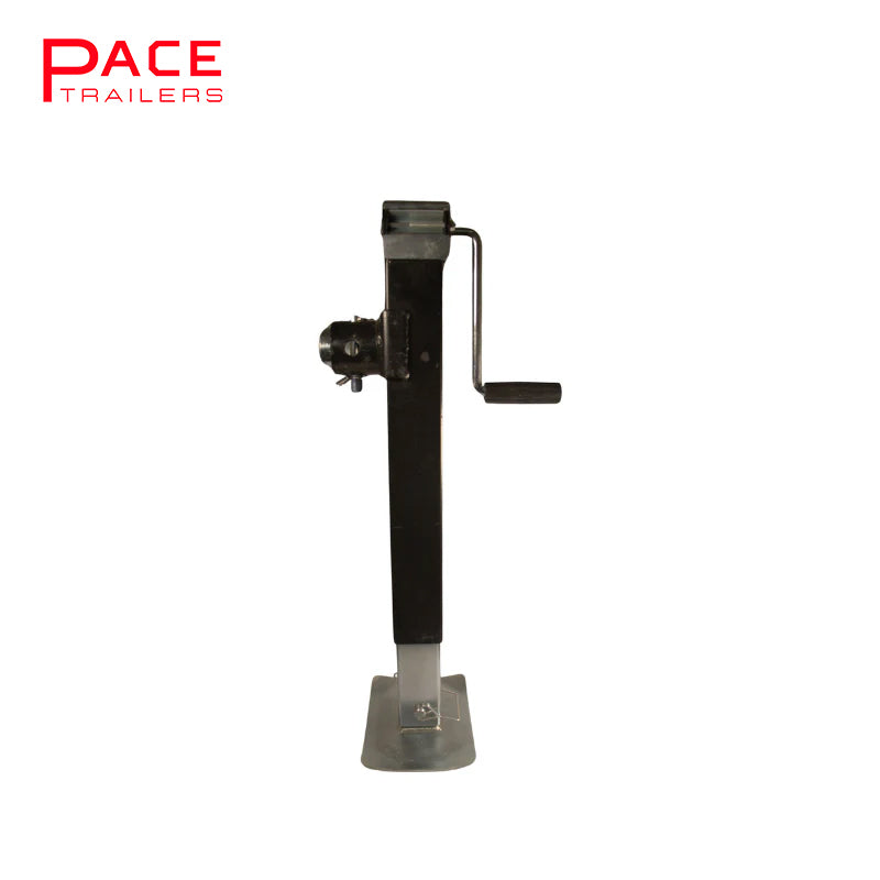 Square Jack 7000lbs without swivel bracket (Extendable) — Pace Trailers ...